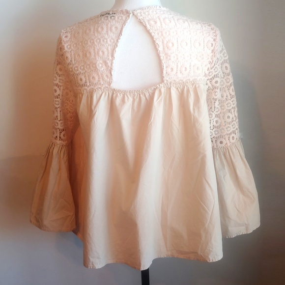 Endless Rose | Tops | Endless Rose Boho Flowy Shirt With Lace | Poshmark
